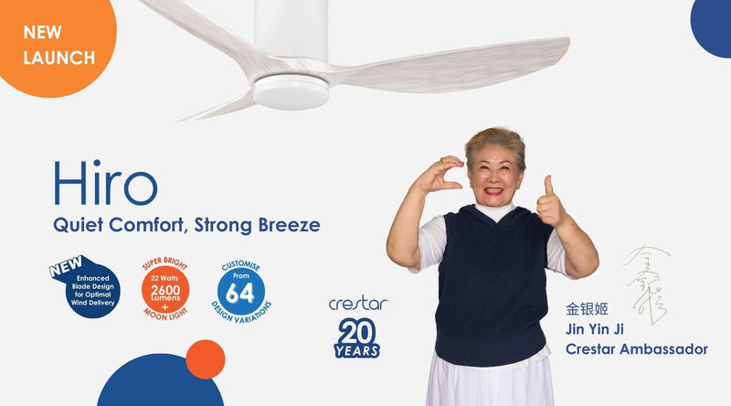 Introducing Hiro: Elevating Home Comfort with Crestar Ceiling Fans in – Crestar Fan Singapore